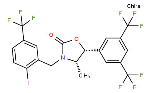 (4S,5R)-5-[3,5-bis(trifluoromethyl)phenyl]-3-[2-iodo-5-(trifluoromethyl)benzyl]-4-methyl-1,3 ...