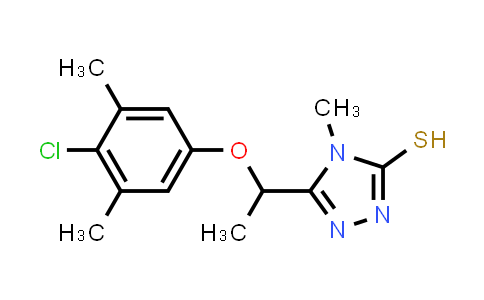5-[1-(4-Chloro-3,5-dimethylphenoxy)ethyl]-4-methyl-4H-1,2,4-triazole-3-thiol_588674-42-4_Hairui ...