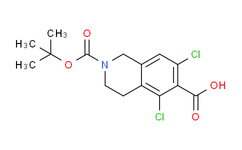2-(tert-Butoxycarbonyl)-5,7-dichloro-1,2,3,4-tetrahydroisoquinoline-6-carboxylic acid_851784-82 ...