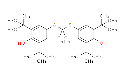 2,6-ditert-butyl-4-[2-(3,5-ditert-butyl-4-hydroxyphenyl)sulfanylpropan-2-ylsulfanyl]phenol ...