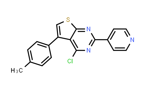 4-Chloro-2-(pyridin-4-yl)-5-(p-tolyl)thieno[2,3-d]pyrimidine_885460-94-6_해서 화공